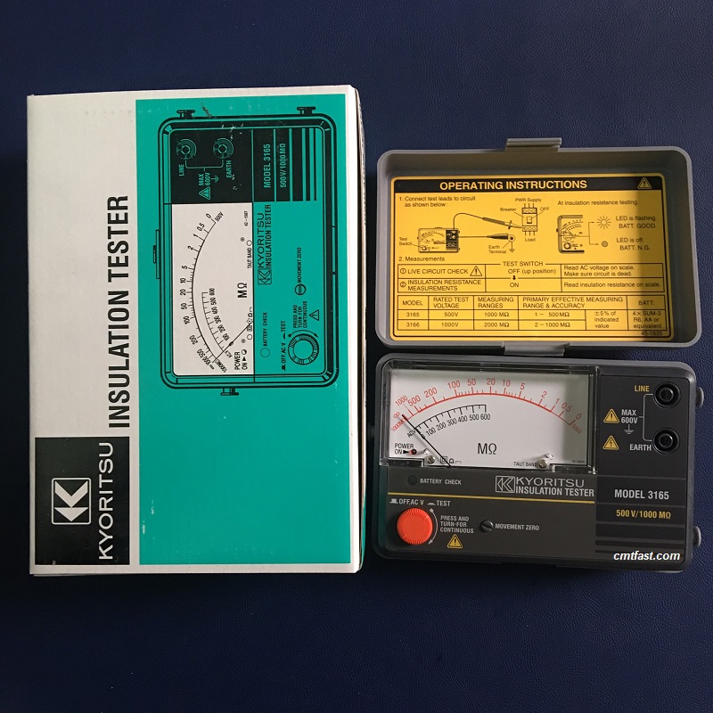 Máy đo điện trở cách điện Kyoritsu 3165